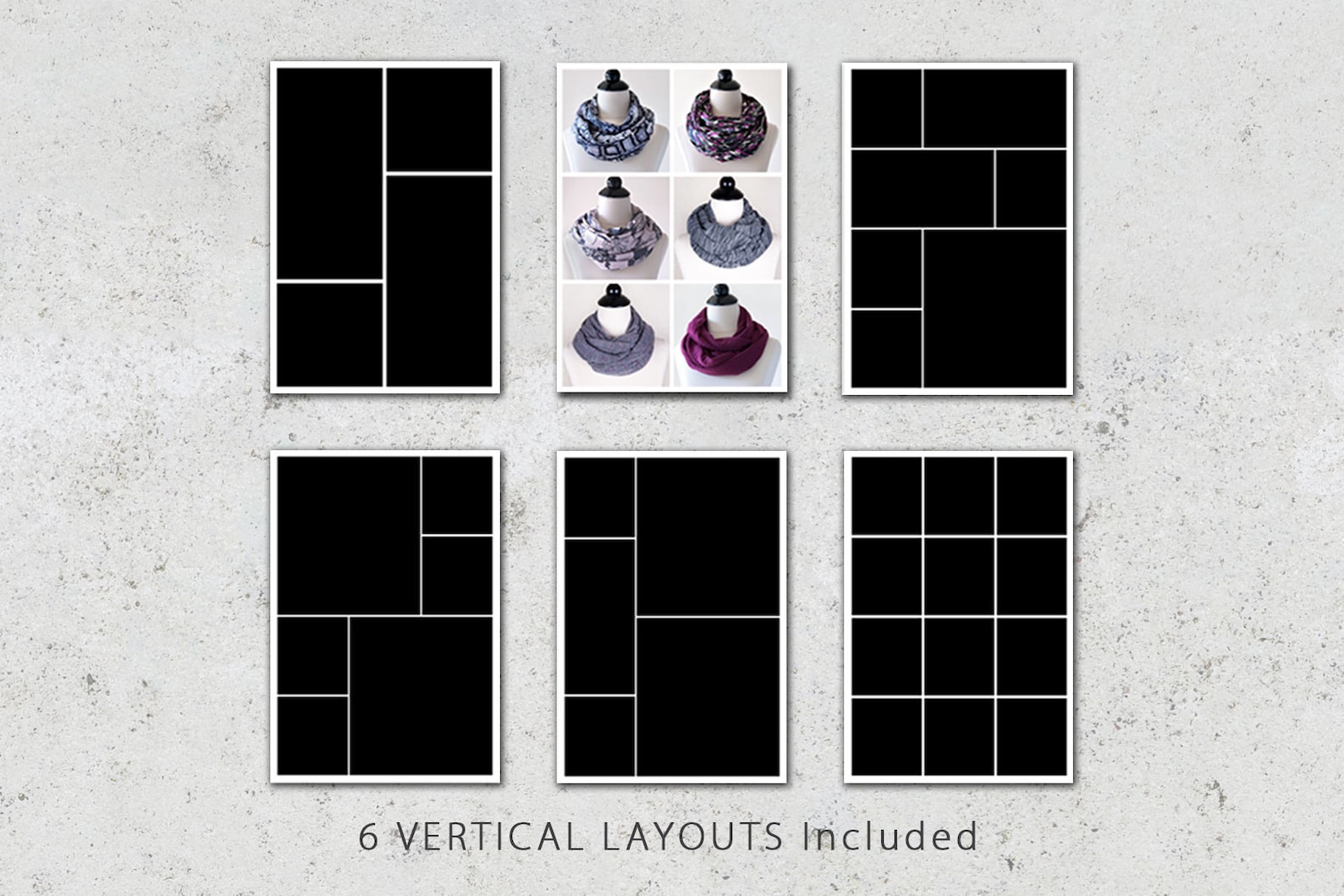 5x7 Photo Collage Template Pack, 12 Layouts (digital Download) - Etsy