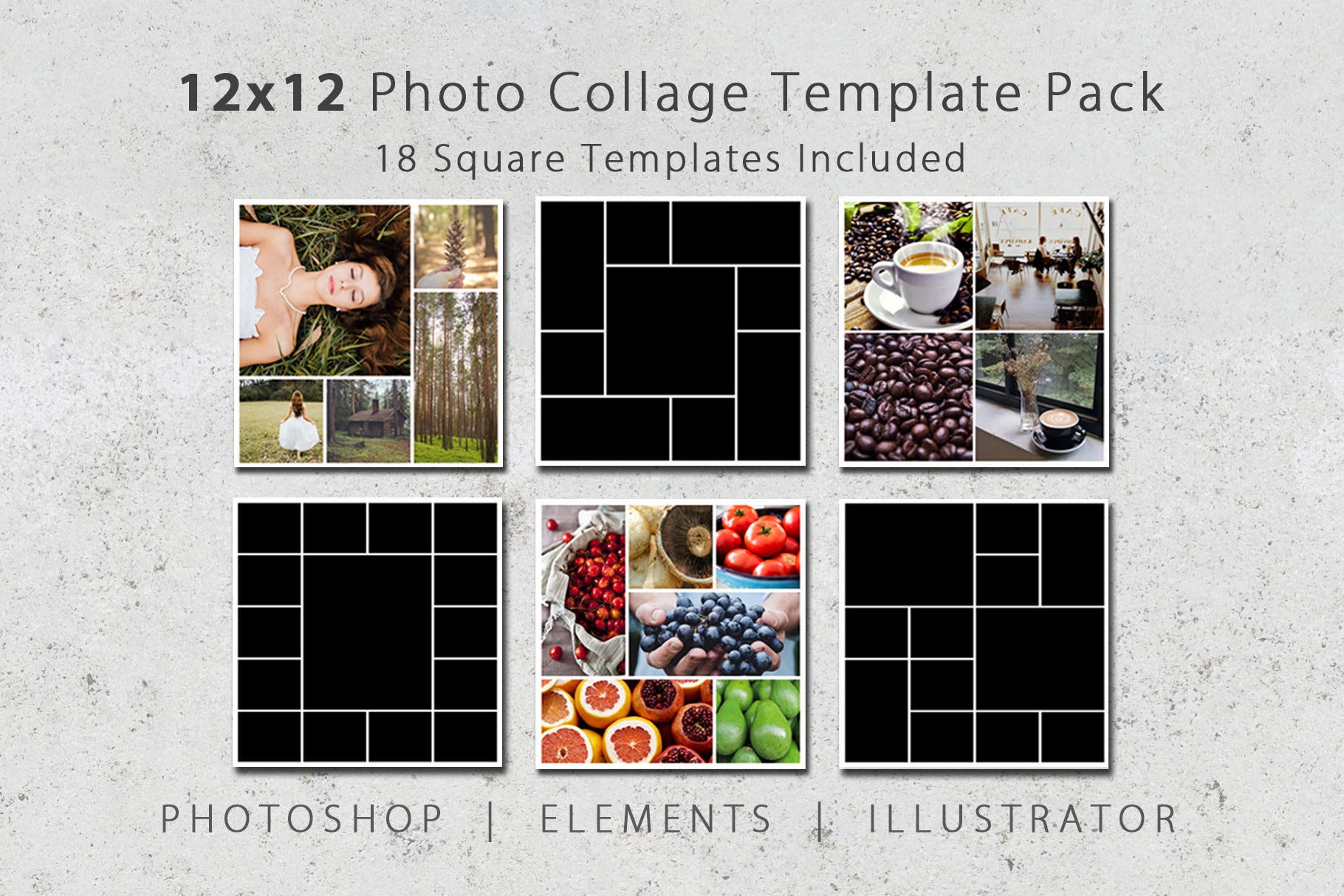 Digital Collage Templates