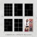 4x6 Photo Template Pack, 12 Photo Card Templates, Photo Collage ...