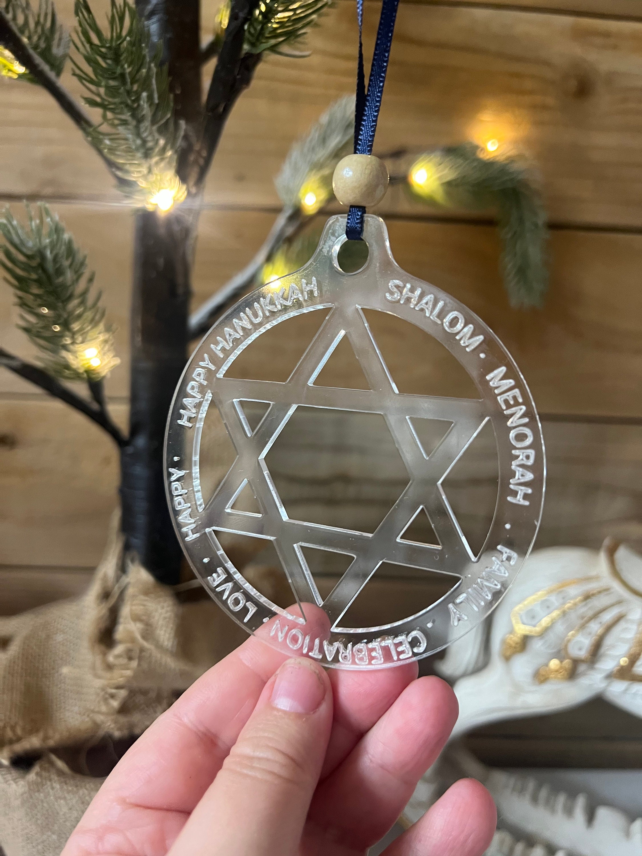 Jewish Star Hanukkah Ornament Jewish/gift With Star of David / - Etsy