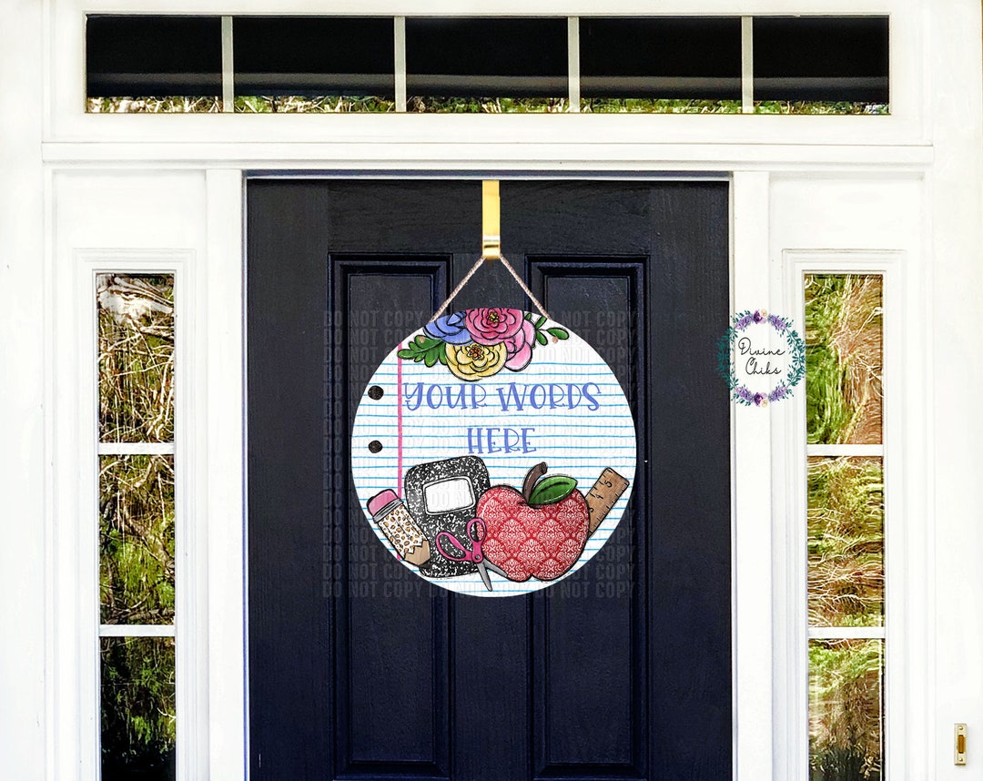 Classroom Teacher Door Hangers, Door Hangers, Daycare Door Hanger ...