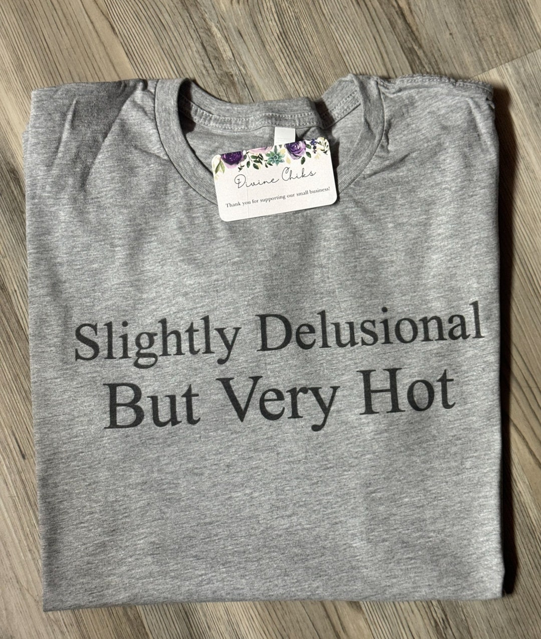 Slightly Delusional but Very Hot Tees/sweatshirts/long Sleeves/ Funny ...