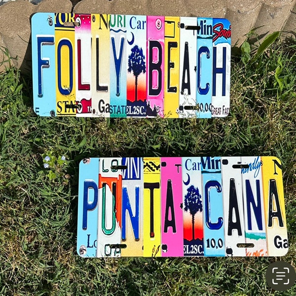 Beach License Plates - Etsy