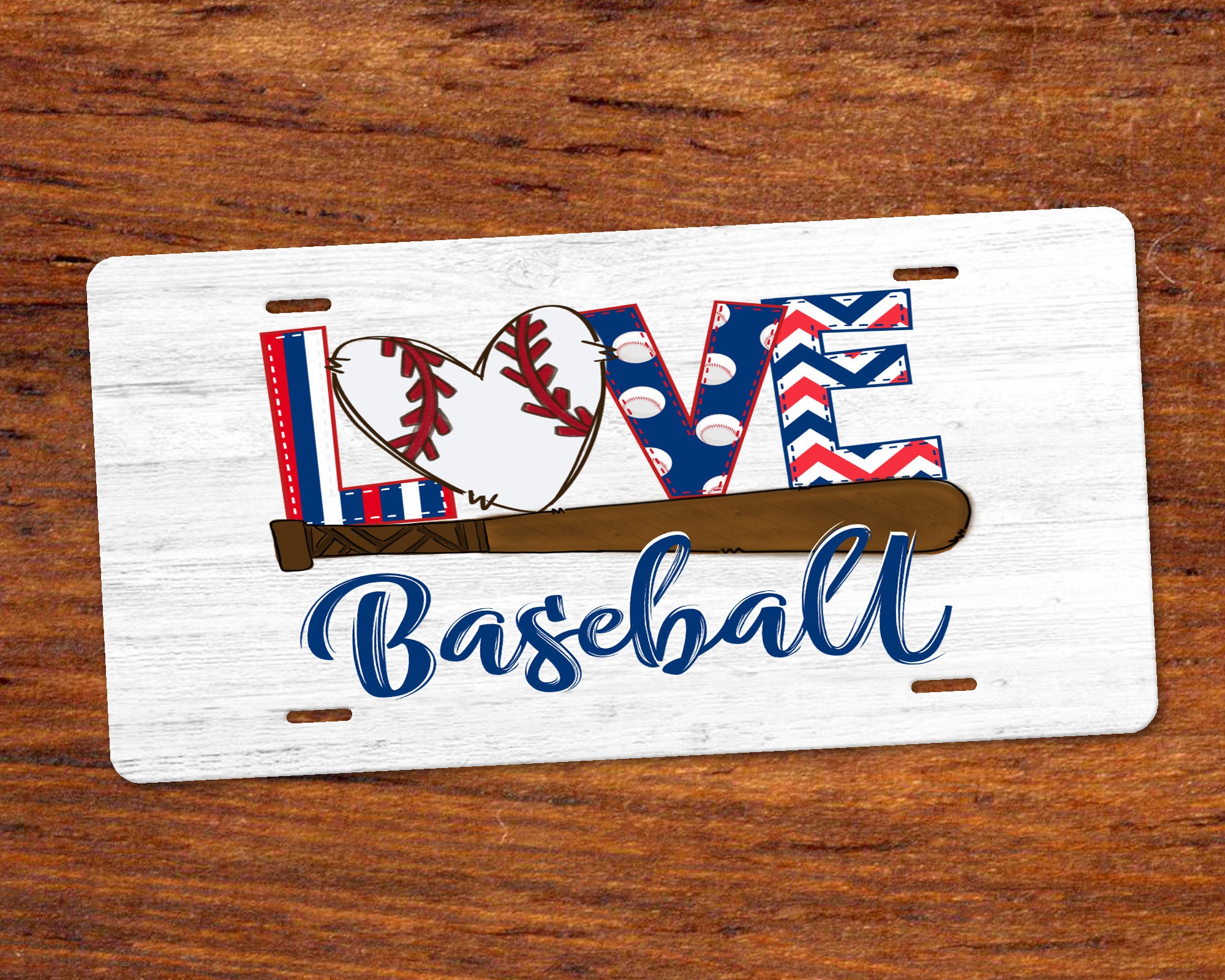 Love Baseball softball license plate baseball license plate | Etsy