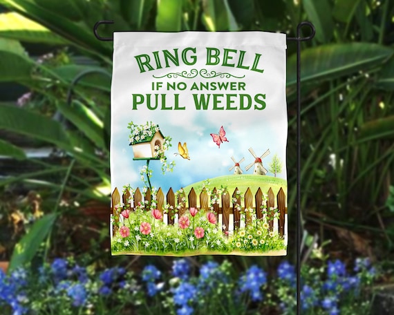 Ring Bell Pull Weeds Flag Funny Flags Housewarming Gifts | Etsy
