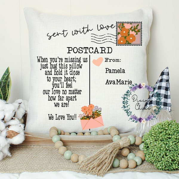 Postcard Pillow - Etsy