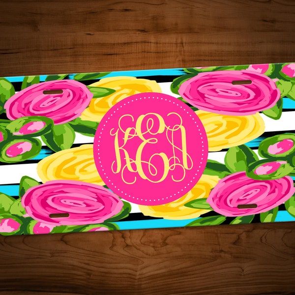 Preppy License Plate - Etsy