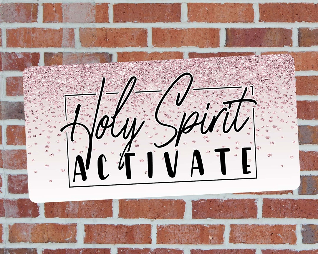 Activate Spirit License Plate, Car Coasters/license Plates/back Plates ...