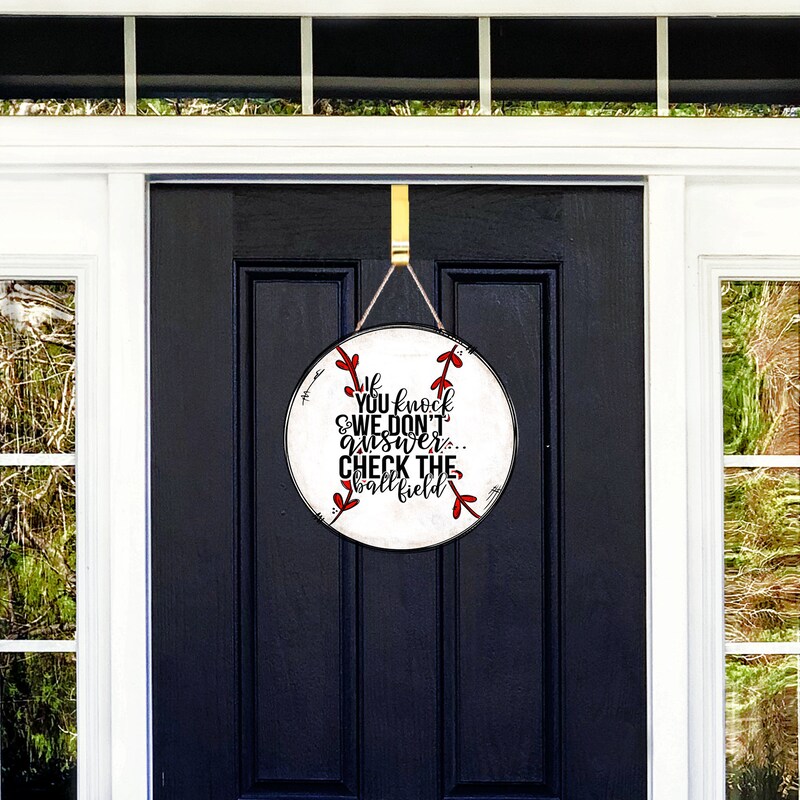 Baseball Door Hanger - Etsy