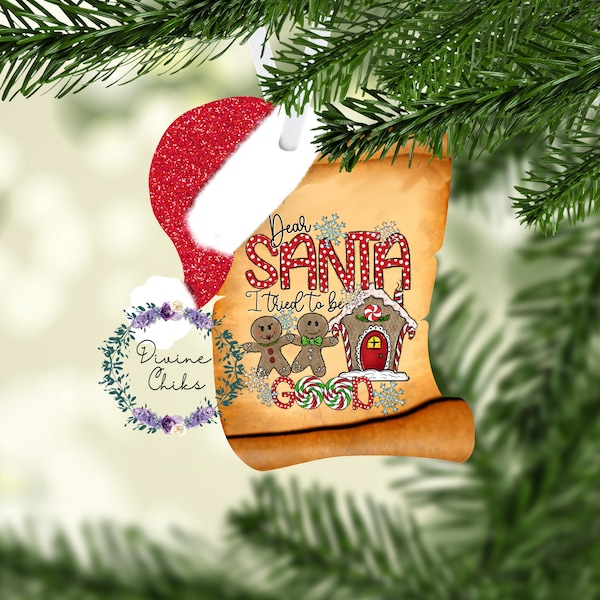 Santa Scroll - Etsy