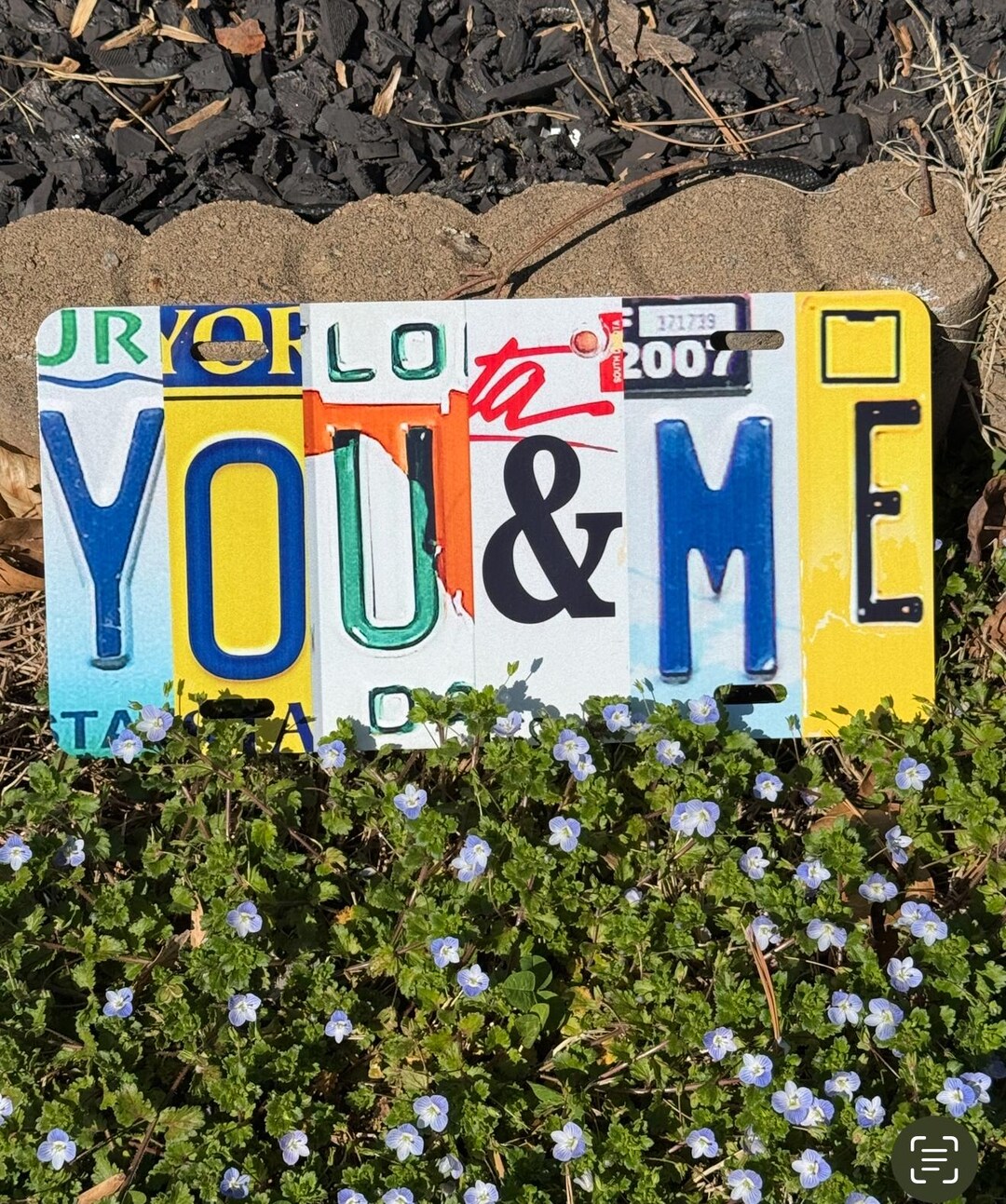 You & Me License Plate, Beach Mixed License Plates, Realistic Looking ...