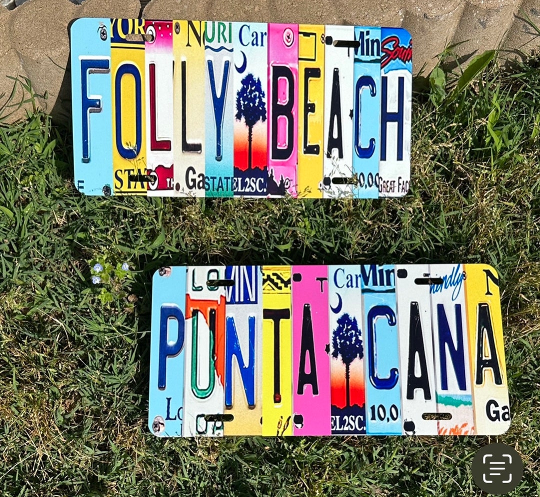 Custom Beach Aluminum License Plate: Cruise Door Decor (6x12) - Etsy