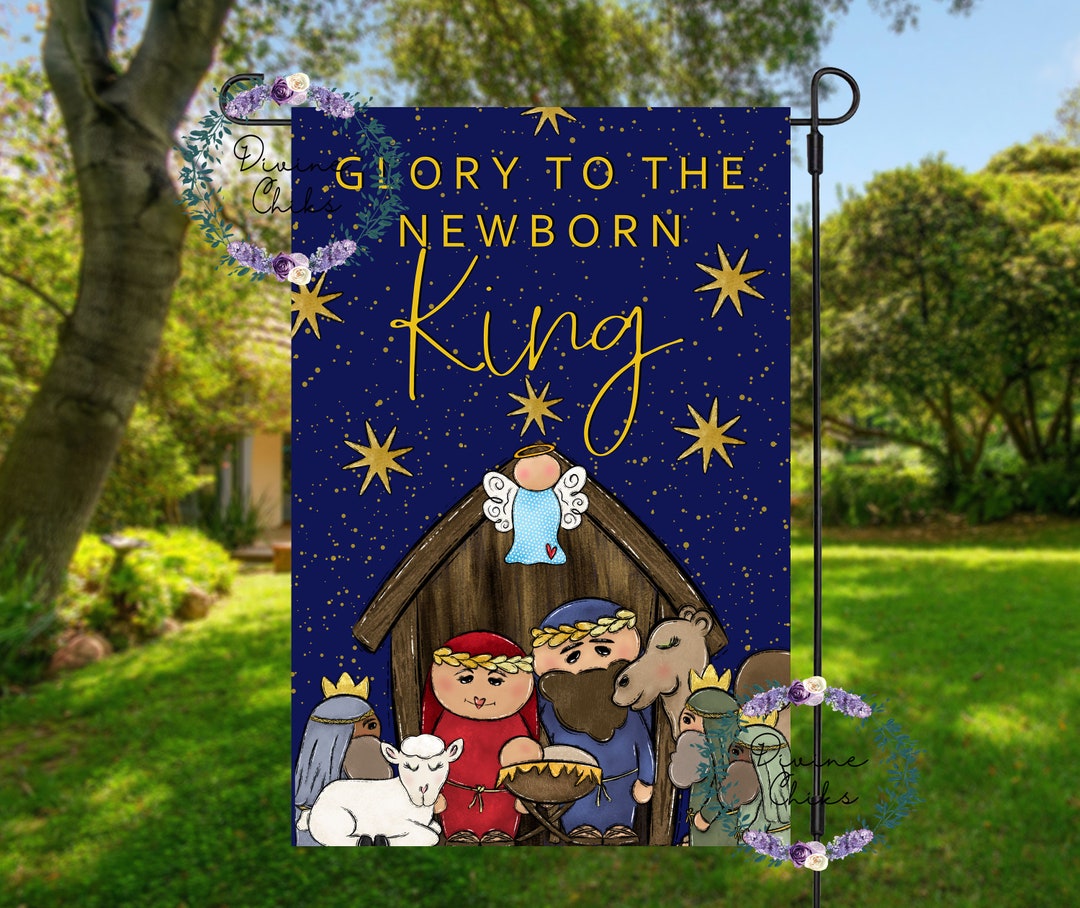 Nativity Garden Flags , Christmas Flags, Christmas Flags, Whimsical ...