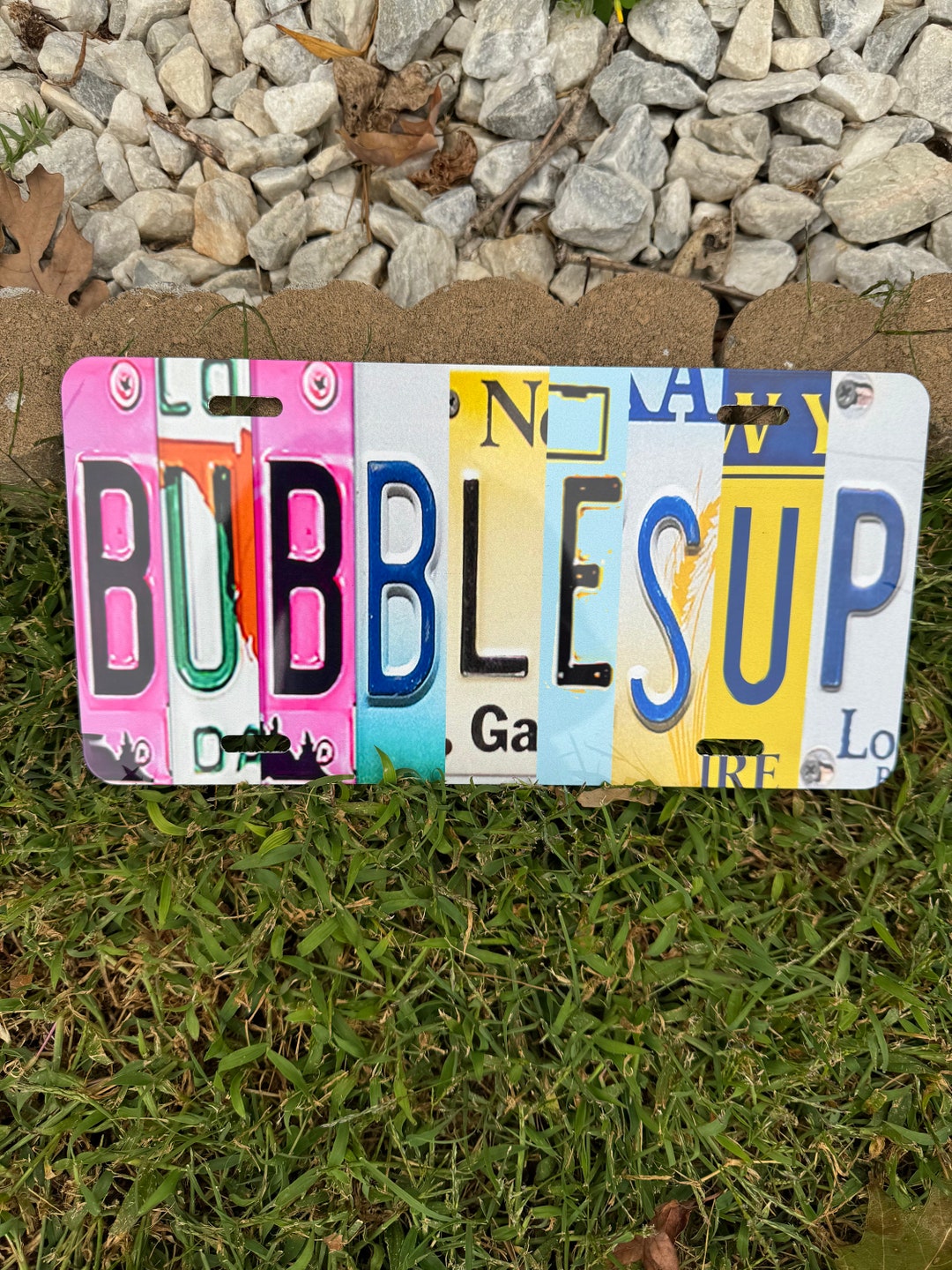 Bubbles up License Plate, Mixed License Plates, Realistic Looking, Not ...