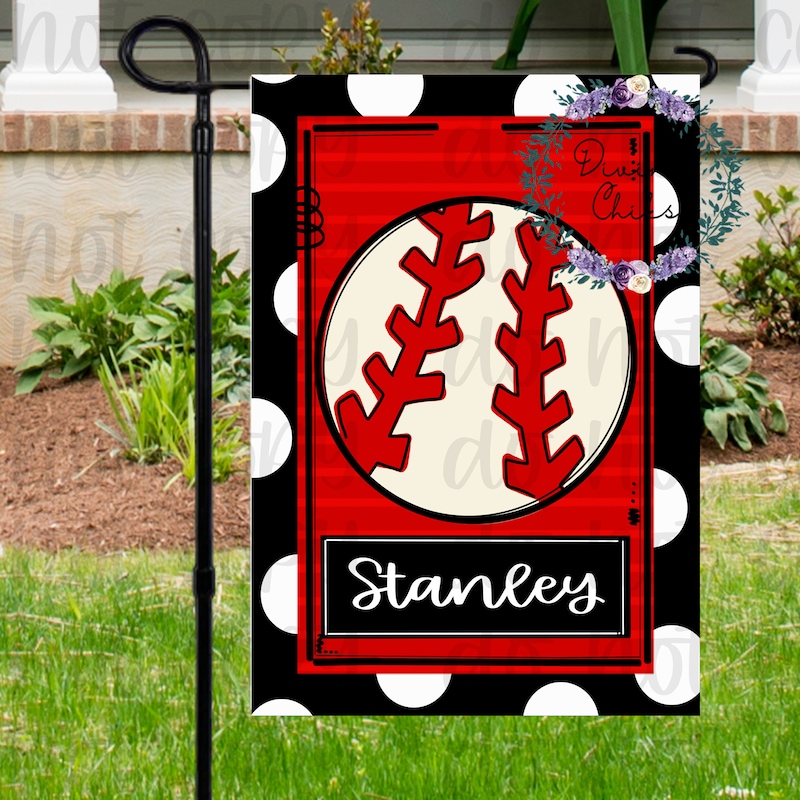 Baseball Garden Flag - Etsy