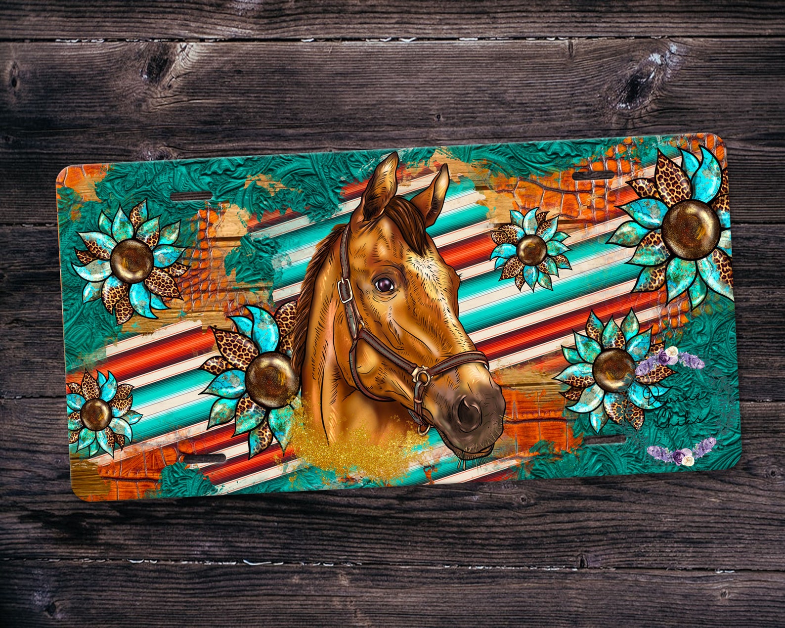 Horse License Plate: Western Rodeo Car Accessories - Etsy