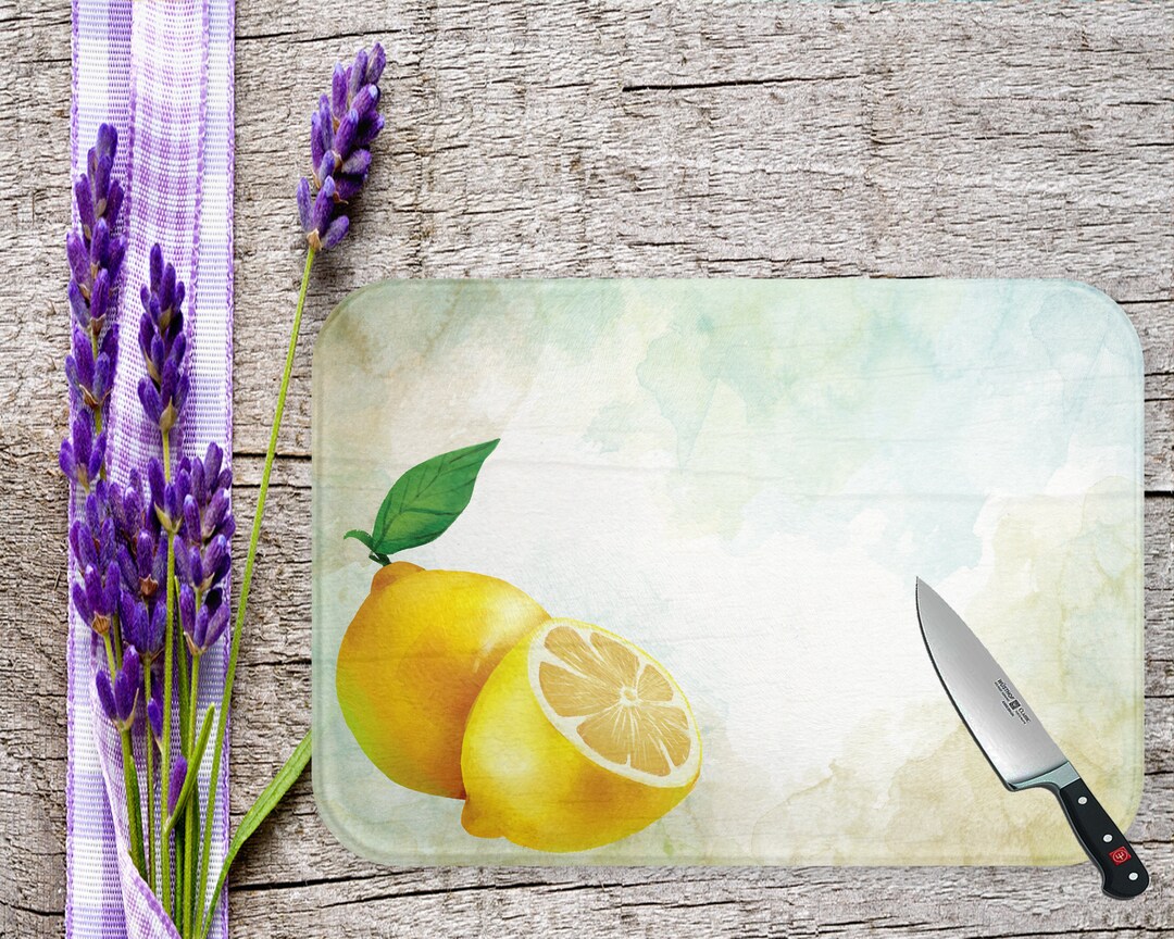 Lemon Cutting Board, Cutting Board, Kitchen Cutting Board, Christmas ...