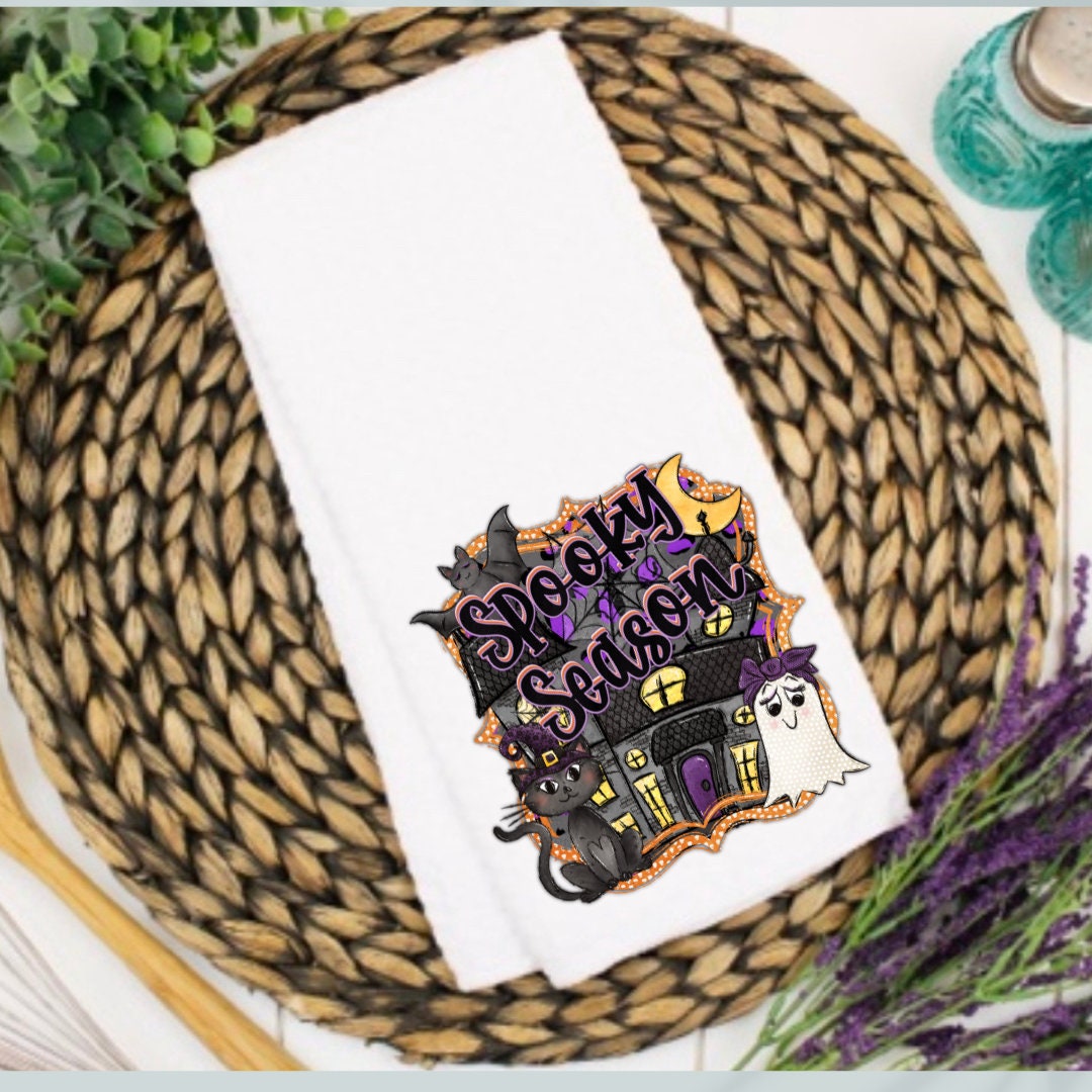 Halloween Towel,coffee Ghost Towel, Halloween Towel, Hand Towels ...