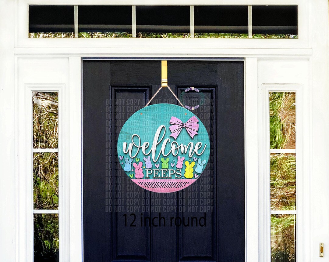 Welcome Little Easter Bunny Welcome Door Hangers, Door Hangers, Easter ...