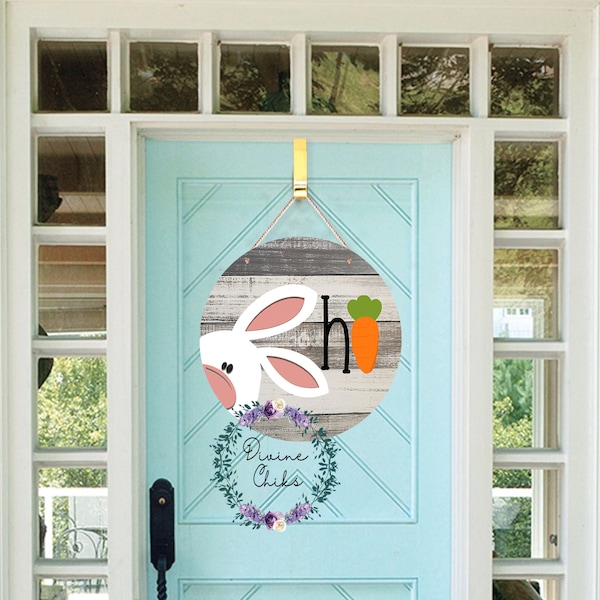 Bunny Door Hanger - Etsy