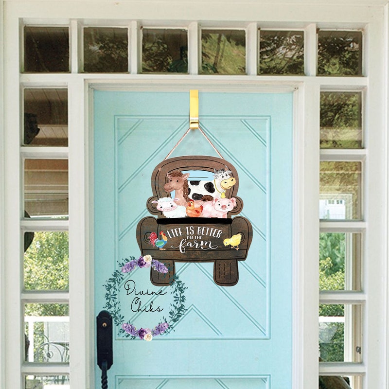 Farm Door Sign - Etsy