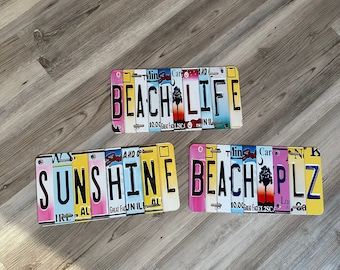 Salty License Plate, Beach Mixed License Plates, Realistic Looking, Not ...