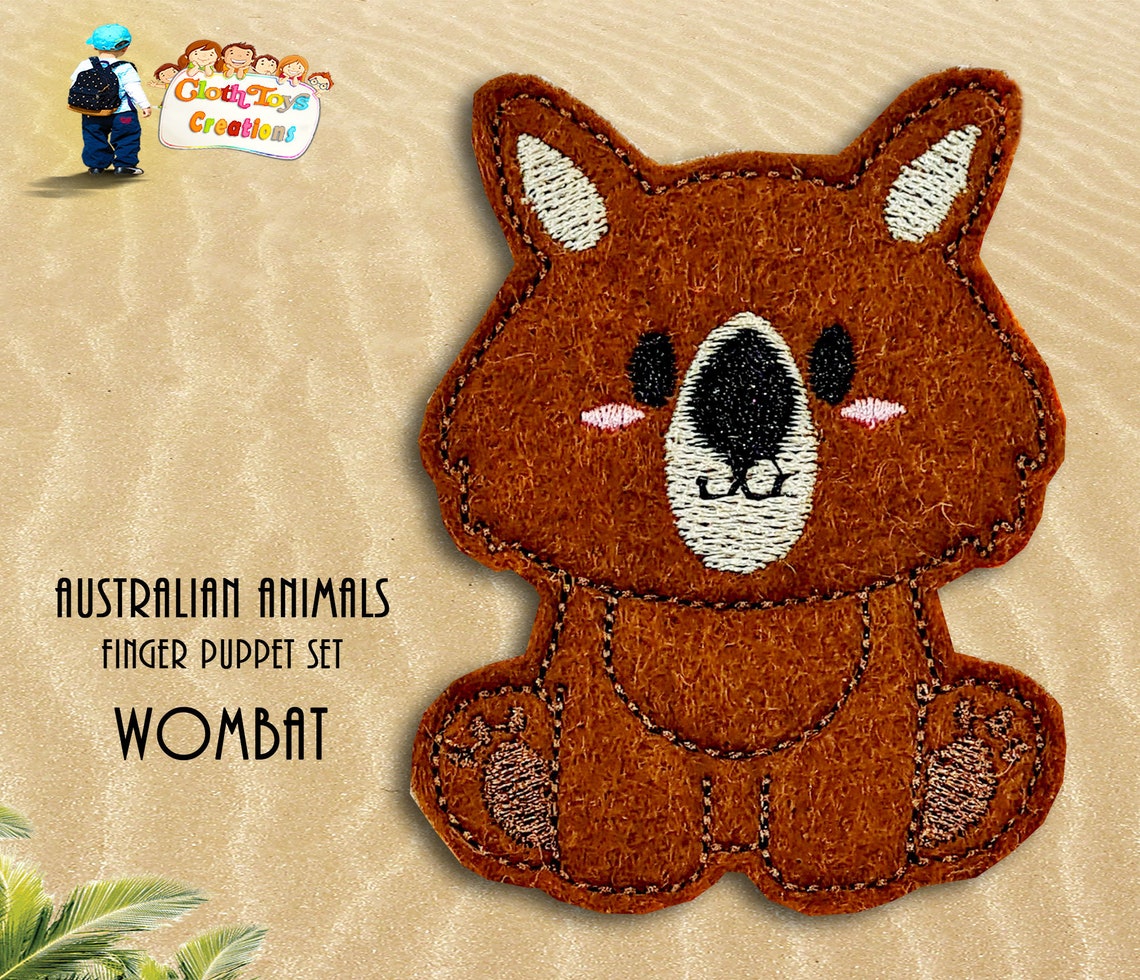 Australian Animal Finger Puppet Play Set, Toddler Toy, Interactive Play ...