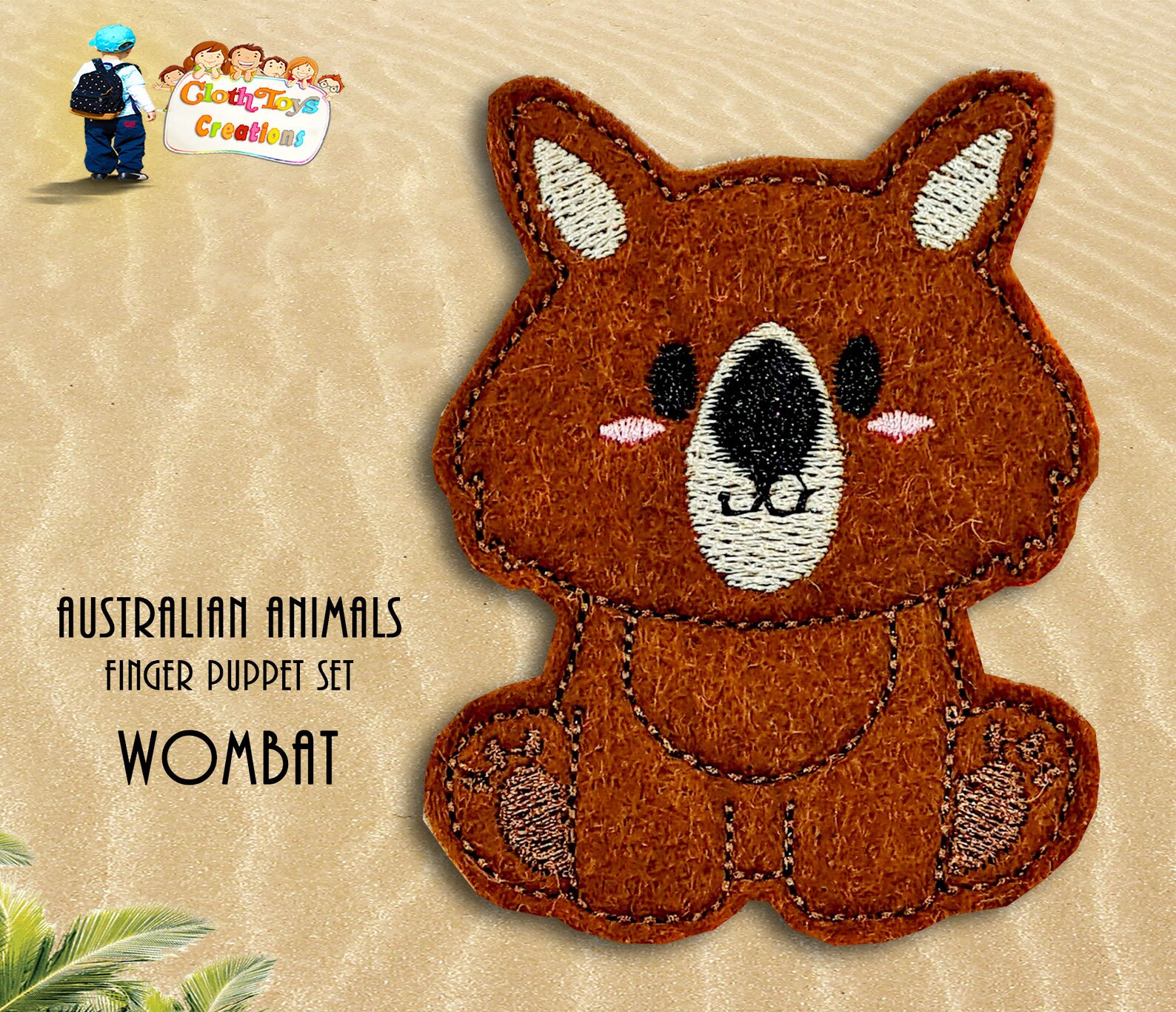 Australian Animal Finger Puppet Play Set Toddler Toy - Etsy Australia