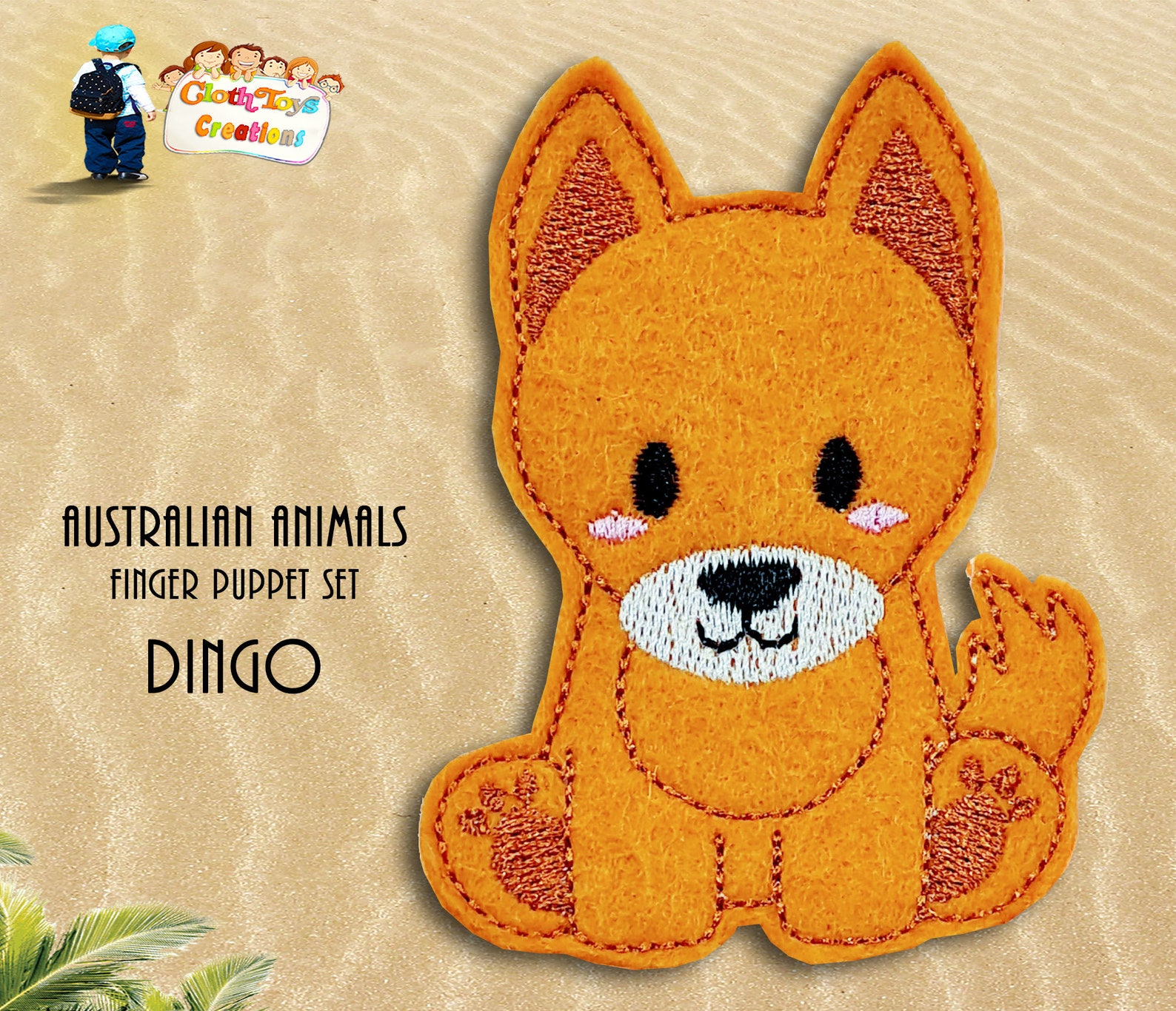 Australian Animal Finger Puppet Play Set, Toddler Toy, Interactive Play ...