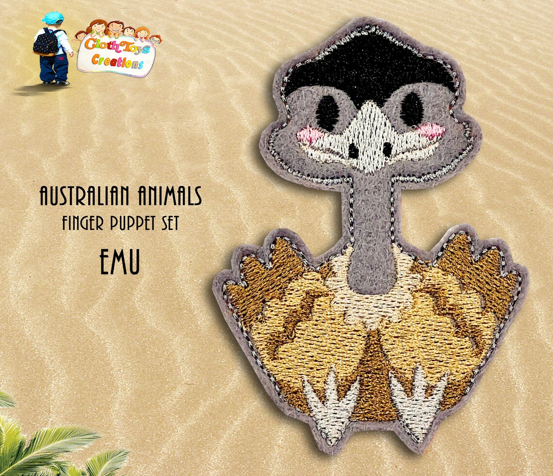 Australian Animal Finger Puppet Play Set, Toddler Toy, Interactive Play ...