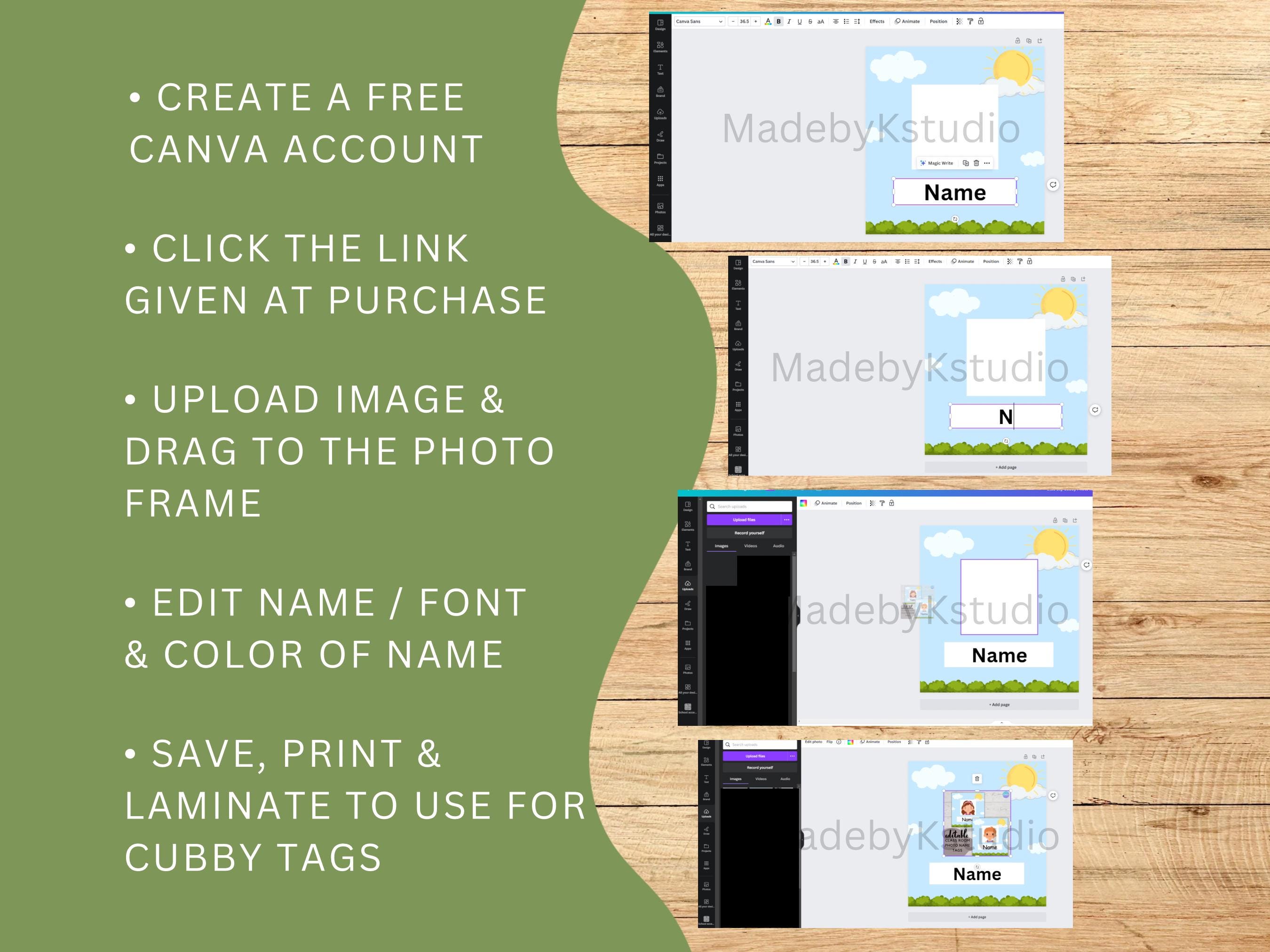Monstera Jungle Leaves Classroom Name Tags: Editable Cubby Labels ...