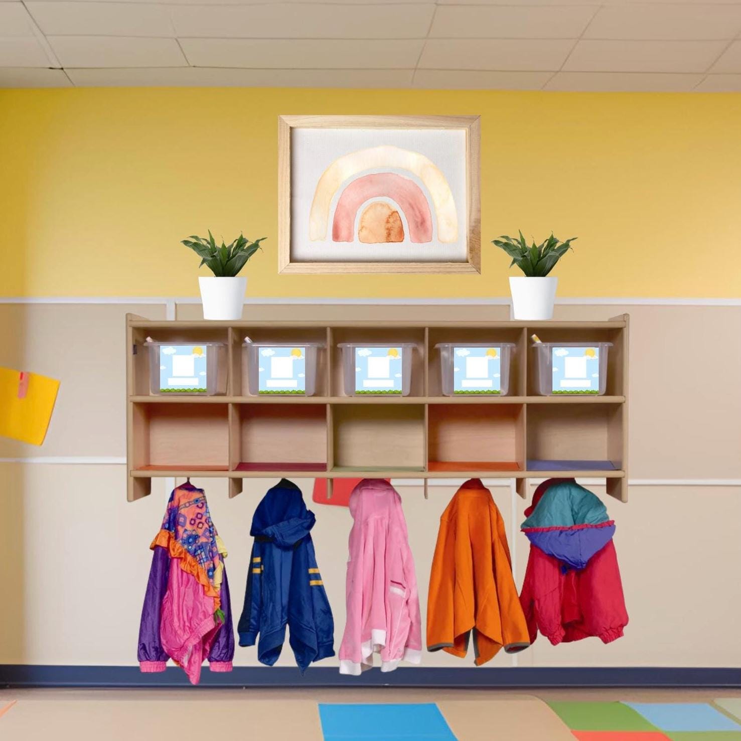 Editable Blue Sky Classroom Name Tags: Cubby & Bin Labels (digital ...