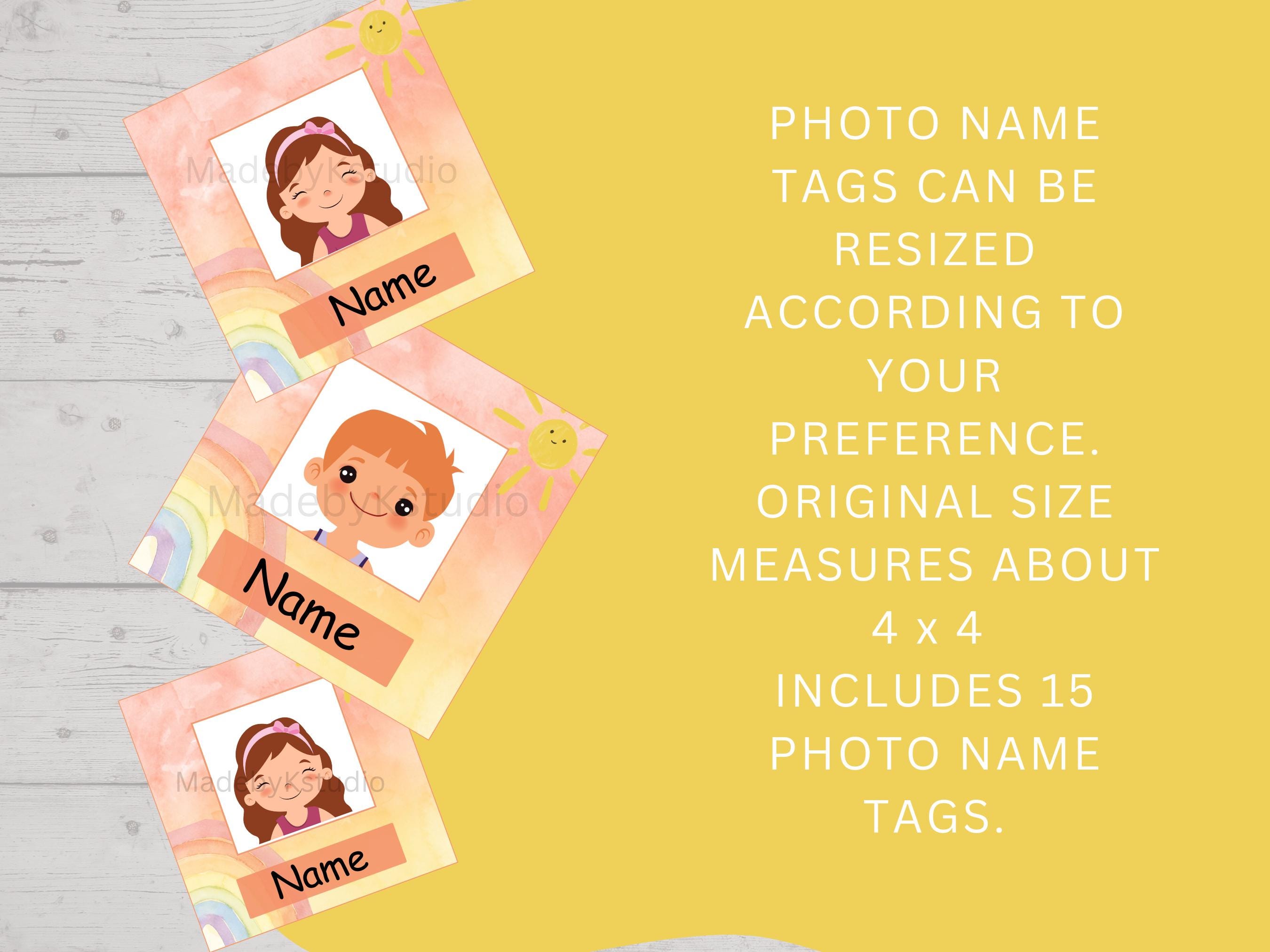 Editable Boho Classroom Cubby Photo Name Tags | Classroom Name Tags ...