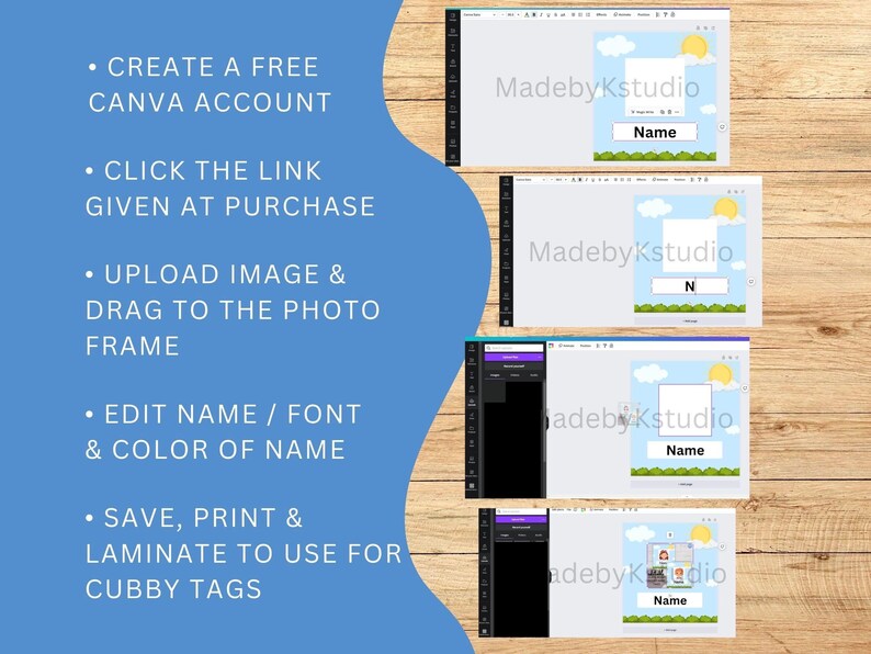 Editable Bohemian Bliss Classroom Cubby Photo Name Tags | Classroom ...