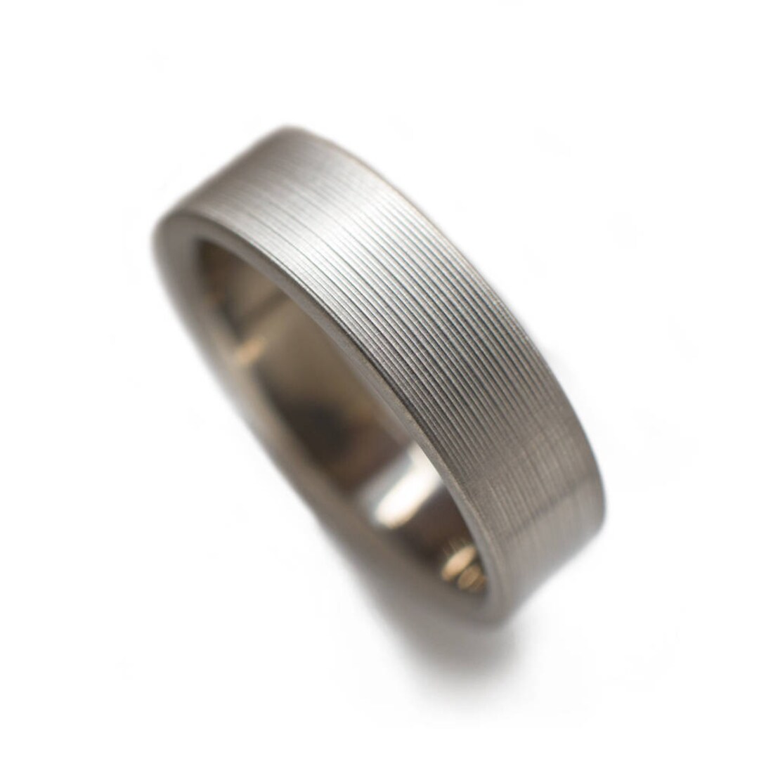 Classic Titanium Ring With Brushed Finish Titanium Rings for - Etsy