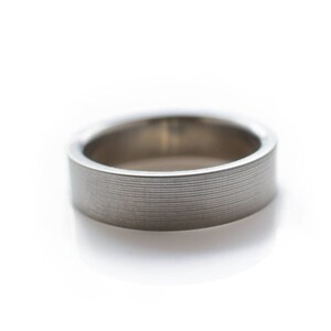 Classic Titanium Ring With Brushed Finish Titanium Rings for - Etsy