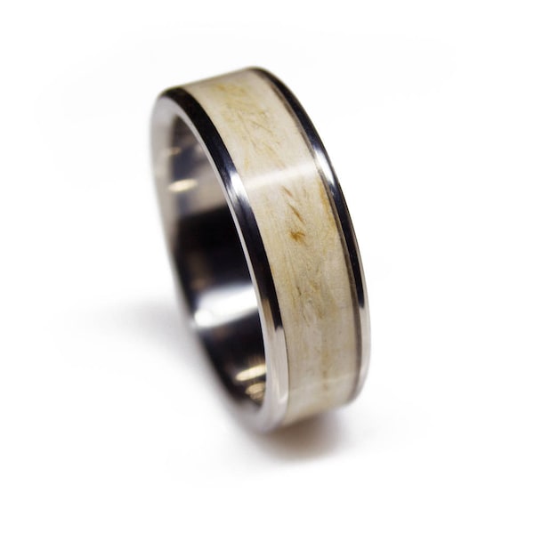 Wood Inlay Ring - Etsy
