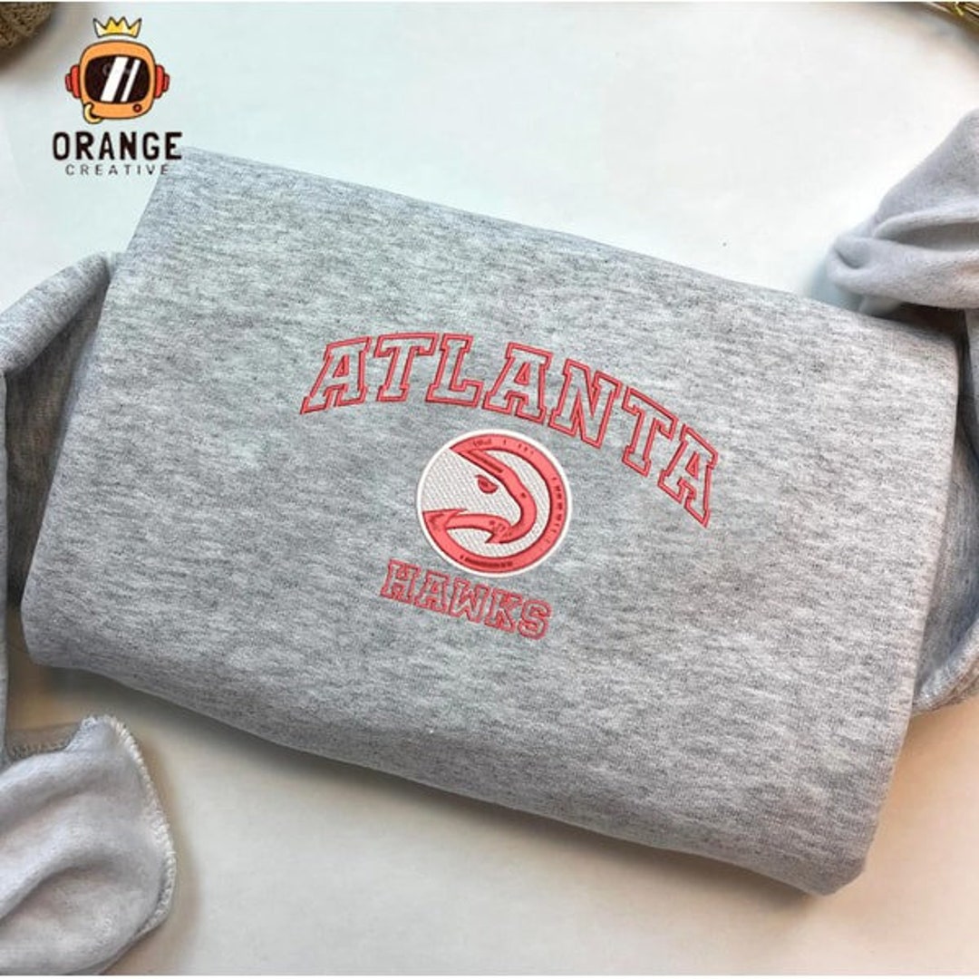 Embroidered Shirt Atlanta Hawk Shirt Hawks Sweater Hawks - Etsy