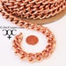 Bulk Copper Curb Chain 13mm Heavy Duty Copper Chain by the Foot F79 ...