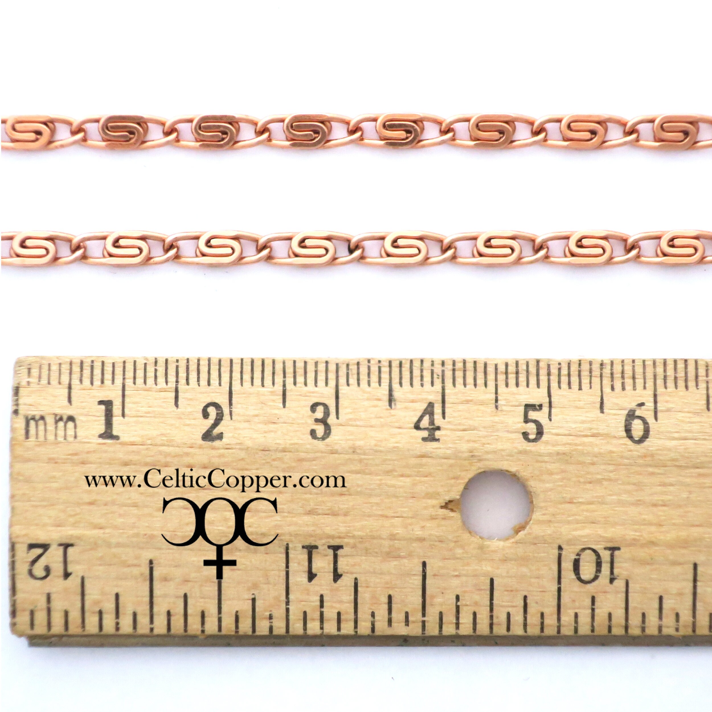 Custom Necklace Chain Solid Copper Celtic Scroll Chain Necklace NC61M ...