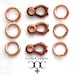 3 Copper Jewelry Repair Kits 9-piece Set Clasp and Rings 16x10mm Solid ...