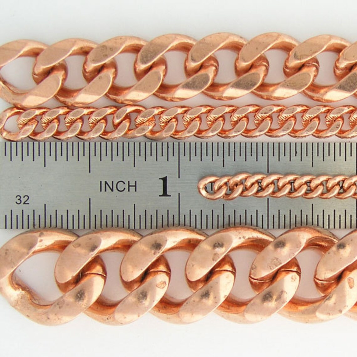 Bulk Copper Curb Chain 10mm Heavy Copper Chain by the Foot | Etsy