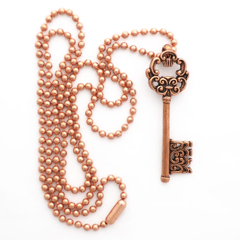 Copper Bead Chain by the Foot FCB22 Unfinished Bulk Copper Bead Chain ...
