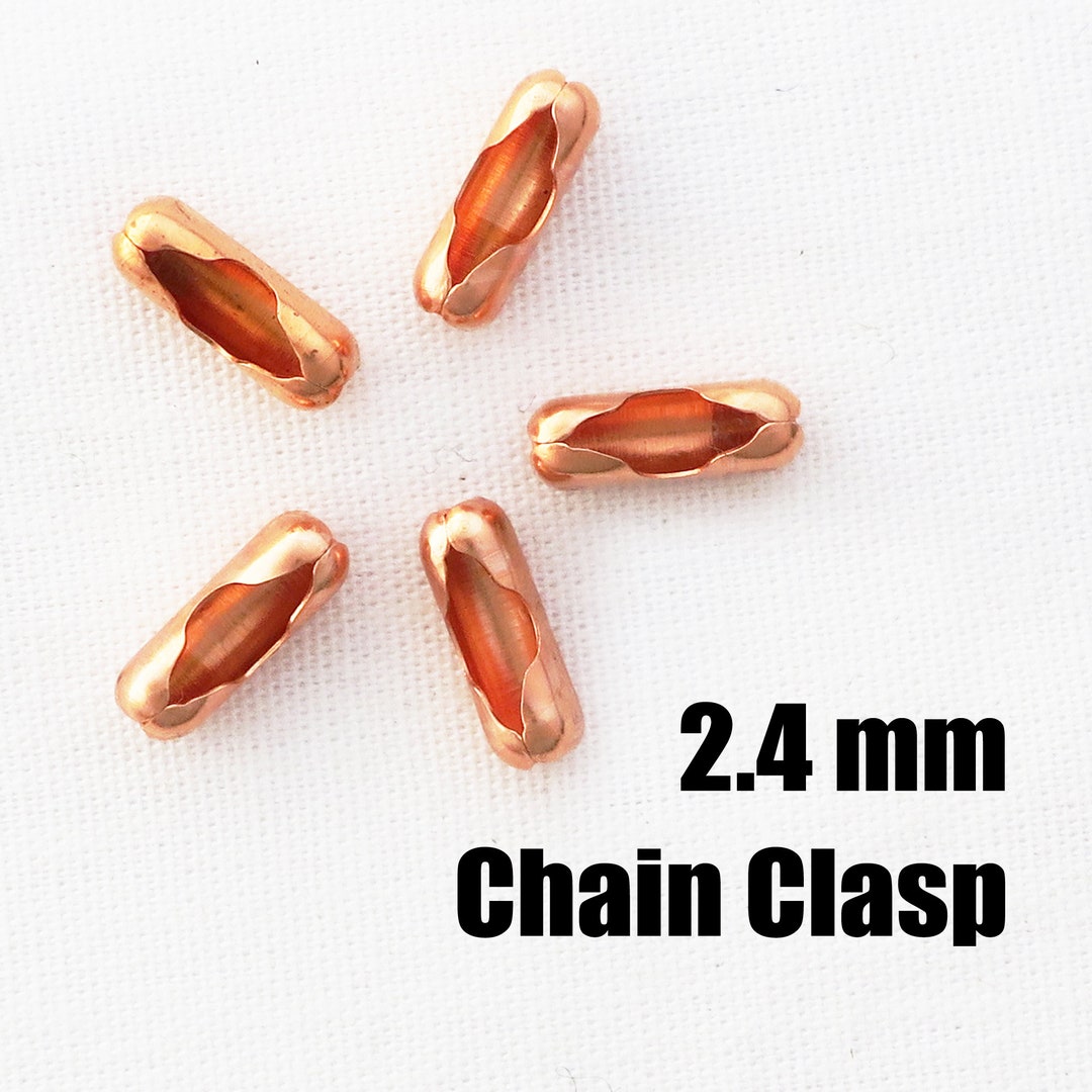 Copper Bead Chain Clasp FCB22X Bulk Bead Chain Clasp Connector Solid ...