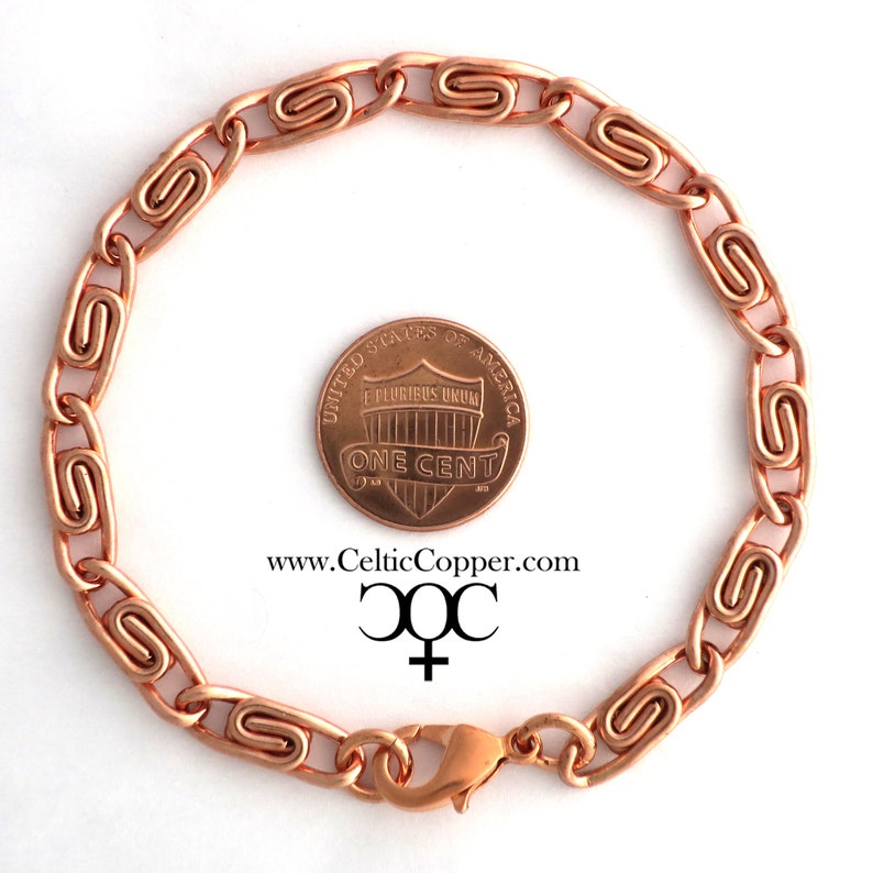 Copper Jewelry Set of Celtic Scroll Chains SET66 5 Mm Solid - Etsy