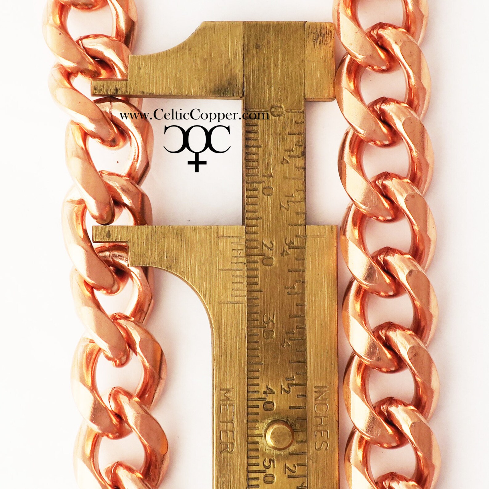 Solid Copper Necklace Chain Heavy Duty Cuban Curb Chain Necklace NC79 ...
