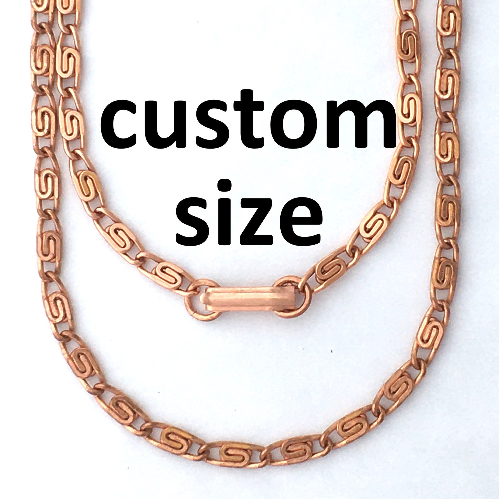 Custom Necklace Chain Solid Copper Celtic Scroll Chain Necklace NC61M ...