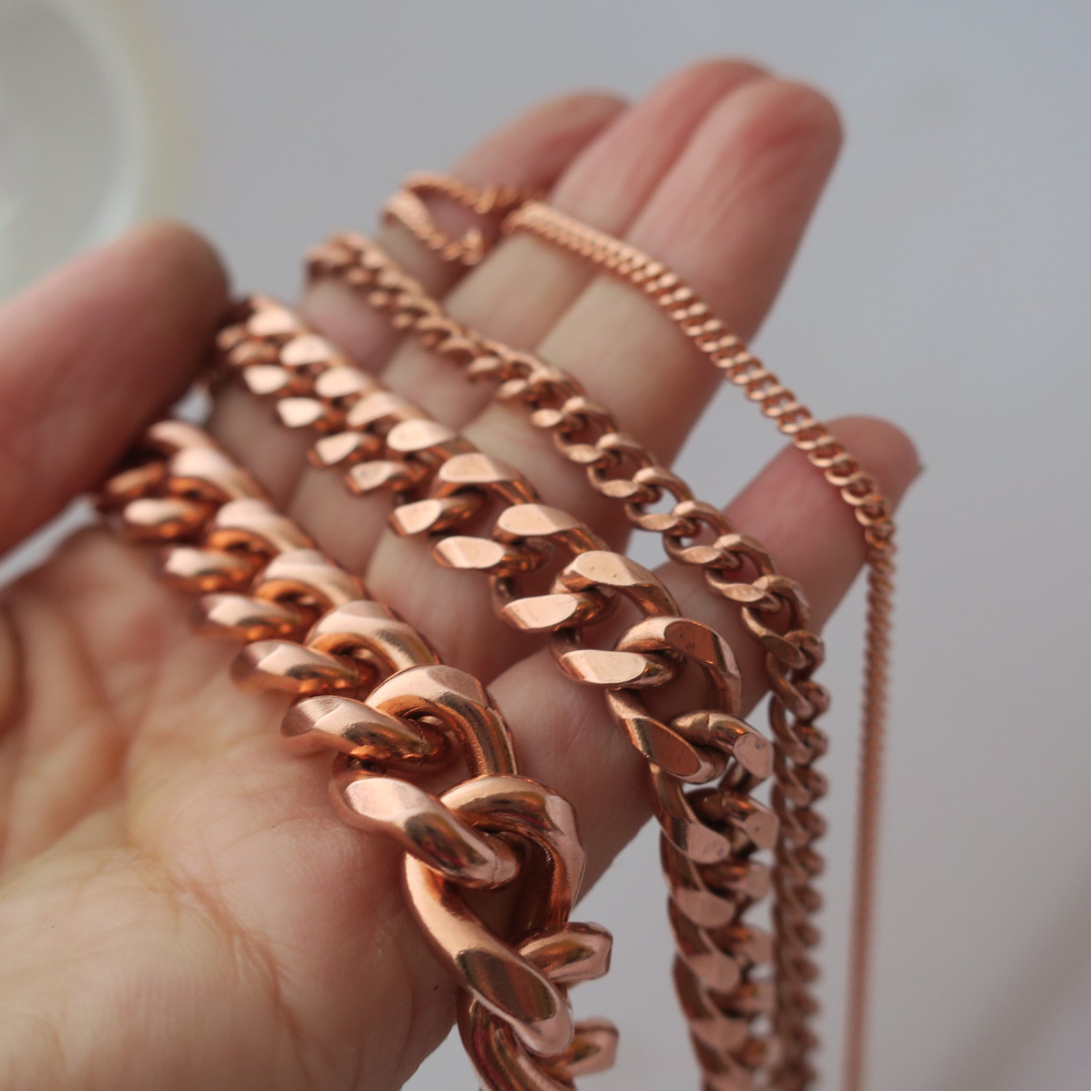 Bulk Copper Curb Chain 13mm Heavy Duty Copper Chain by the - Etsy