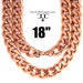 Copper Jewelry Set of Celtic Scroll Chains SET66, 5 Mm Solid Copper ...