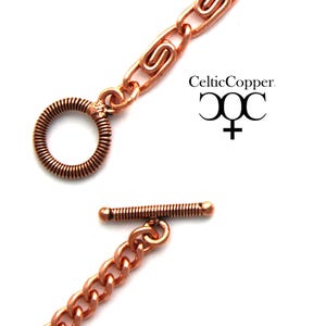 Bulk Pack Copper Clasp 23mm Toggle Jewelry Findings Set of 6 Medium ...